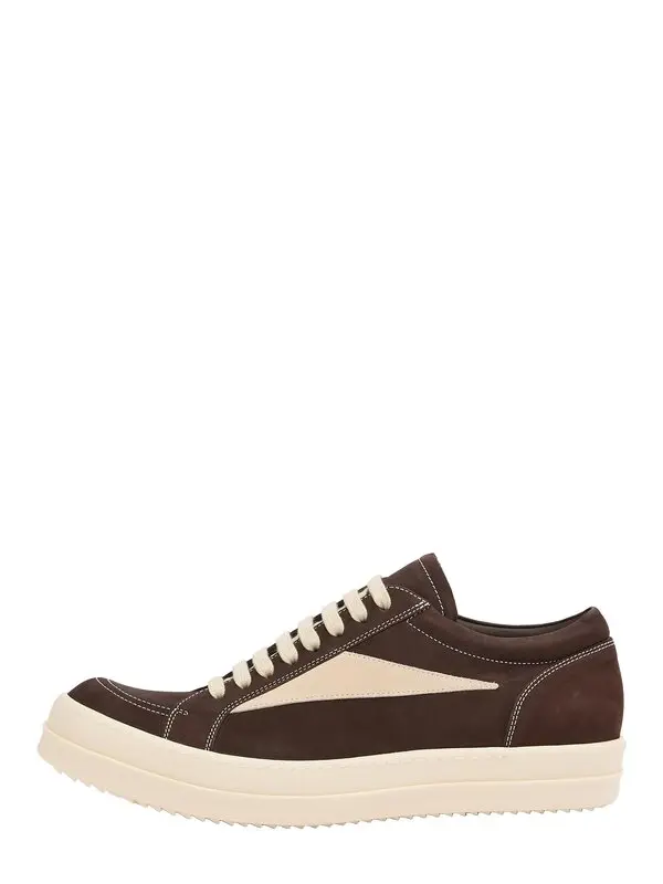 Rick Owens Low Top Sneakers - Brown/milk/milk