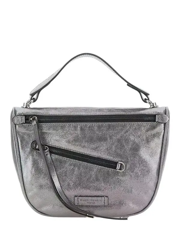 GIANNI CHIARINI Leather Tote - Silver