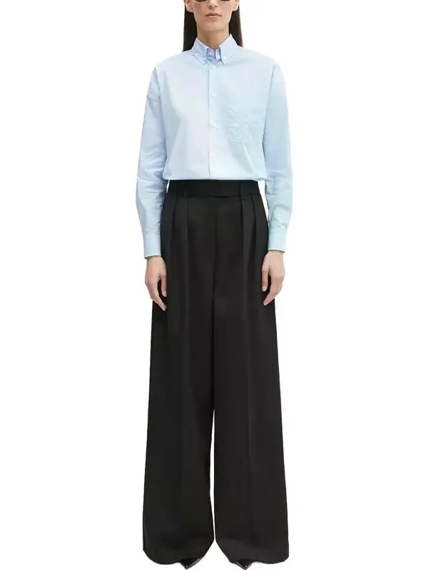 Fiorucci Embroidered-pocket Shirt - Blue