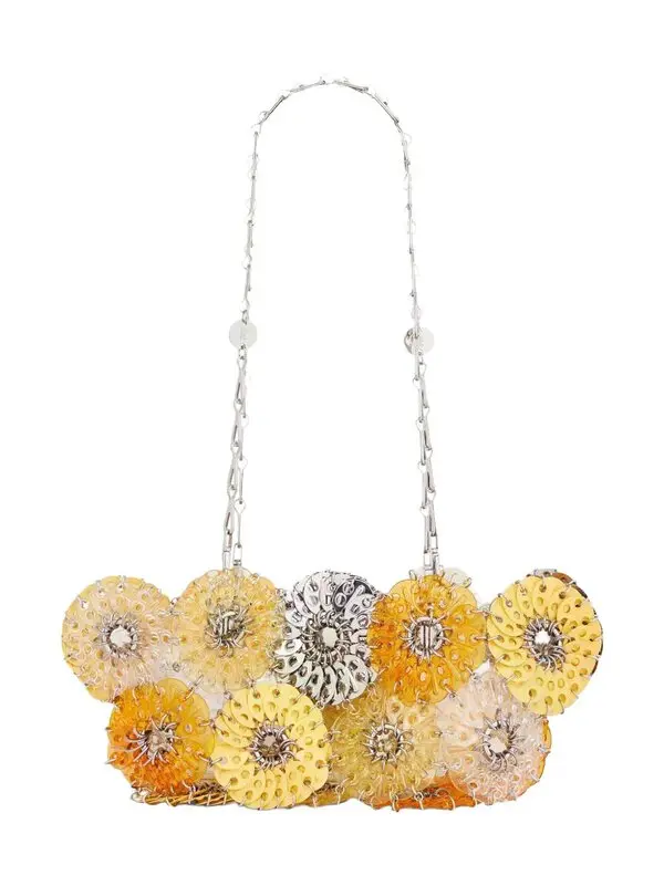 Rabanne 1969 Floral Shoulder Bag - Orange