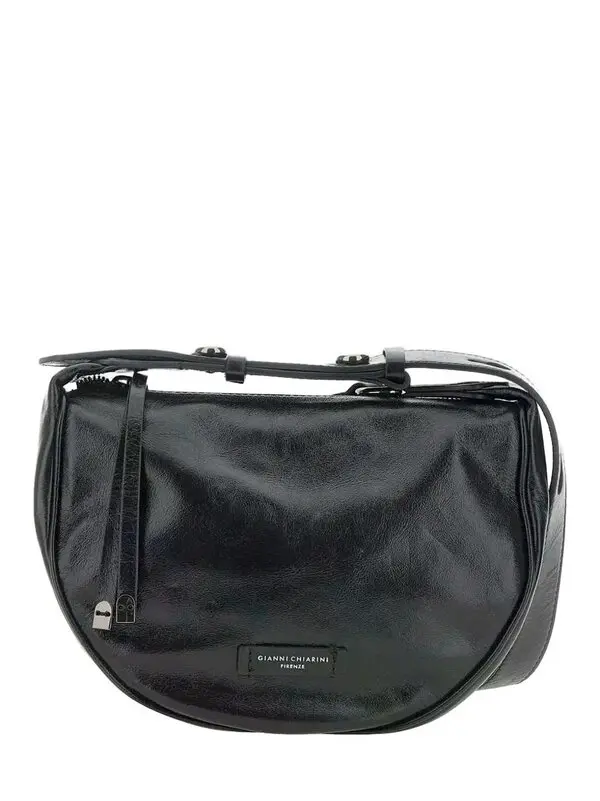GIANNI CHIARINI Leather Shoulder Bag - Black
