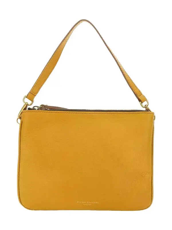 GIANNI CHIARINI Leather Shoulder Bag - Yellow