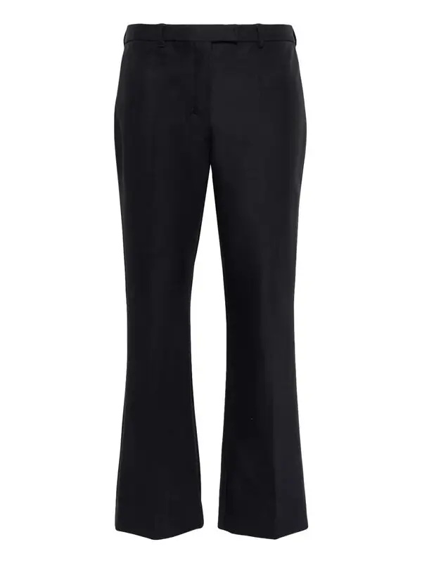 Max Mara Pressed-crease Flared Trousers - Blue