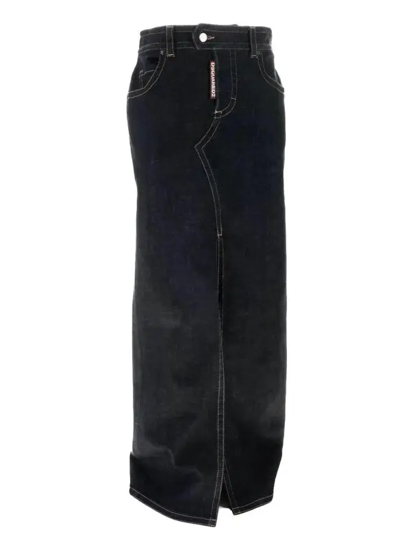 Dsquared2 Denim Midi Skirt - Blue