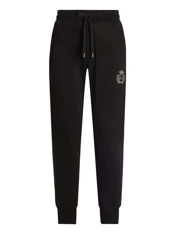 Dolce & Gabbana Logo-embroidered Track Pants - Black