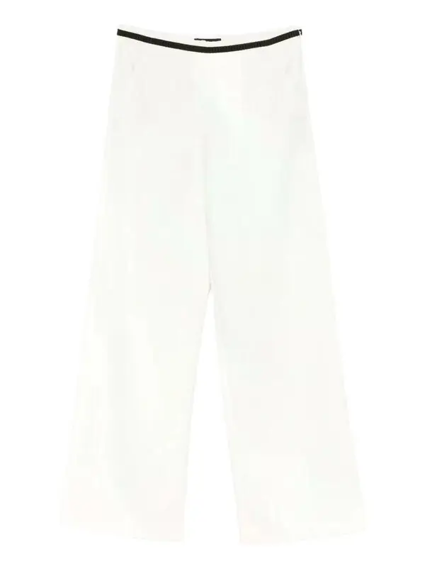 Maje Wide-leg Pants - Neutrals