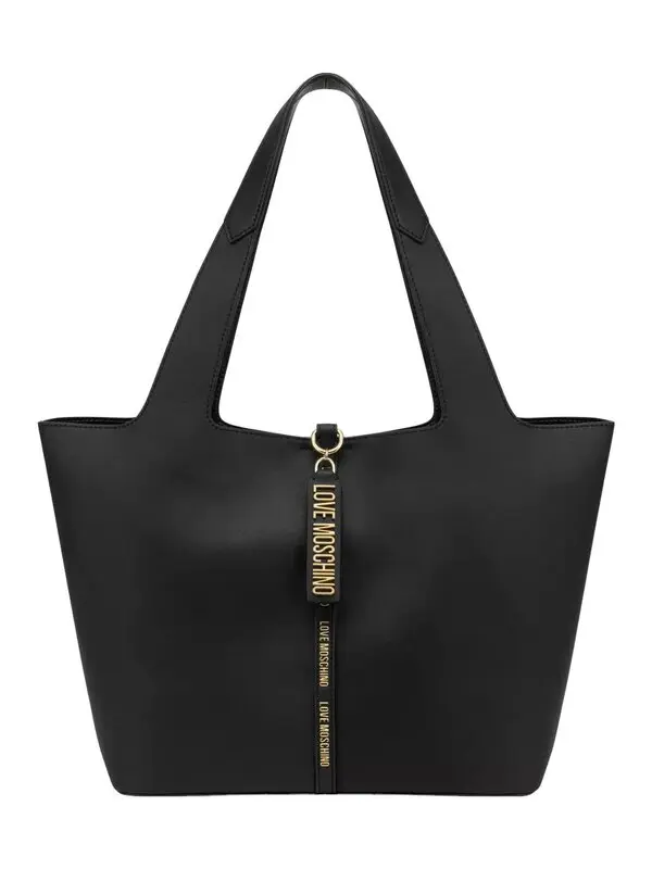 Moschino Logo-embellished Tote - Black