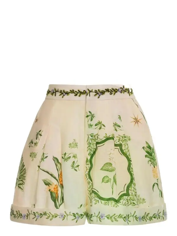 Agua Bendita Rommy Wild Pleated Shorts - White