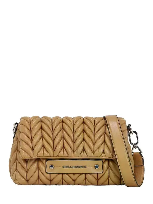 Karl Lagerfeld Quilted Cross Body Bag - Brown