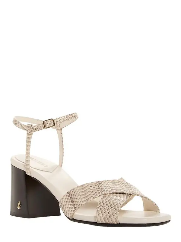 JIMMY CHOO Valla 65 Strappy Sandals - Roccia