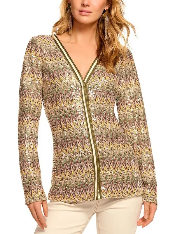 Ramy Brook Kiki Sequin Cardigan - Boca Sequin
