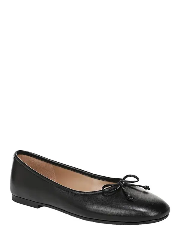 Sam Edelman Alie Ballet Flats - Black Leather