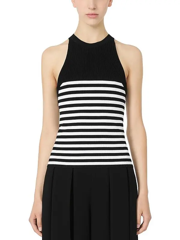 Max Mara Tenda Sleeveless Sweater Top - Black