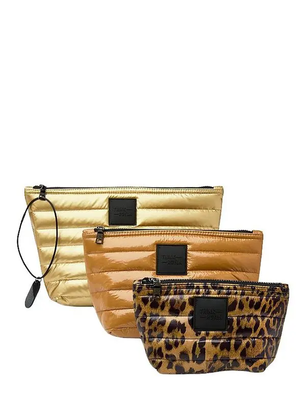 THINK ROYLN Travel Trio Pouches - Gold