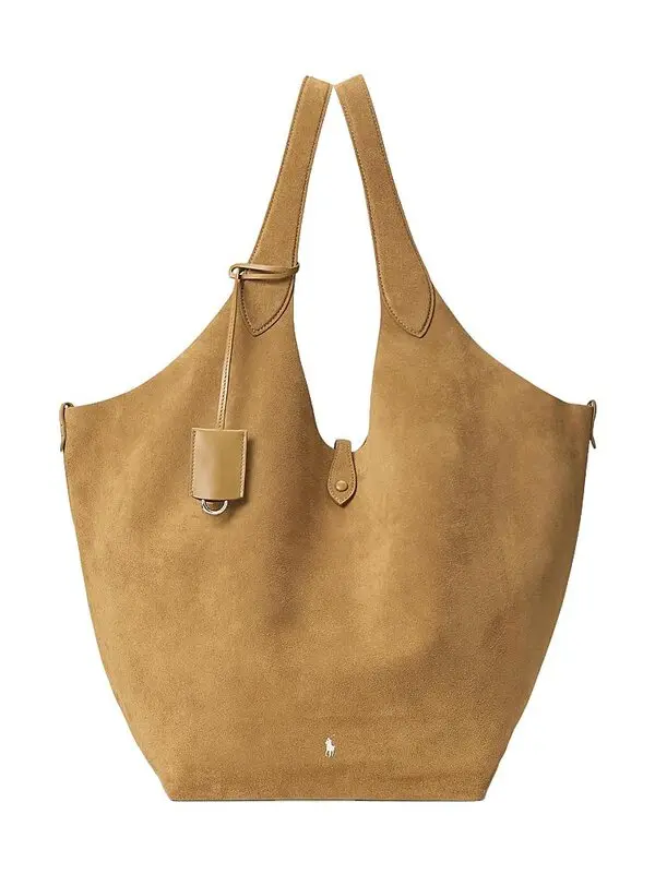 Polo Ralph Lauren Polo Play Suede Large Tote - Brown