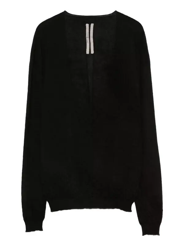 Rick Owens V-neck Pullover - Black
