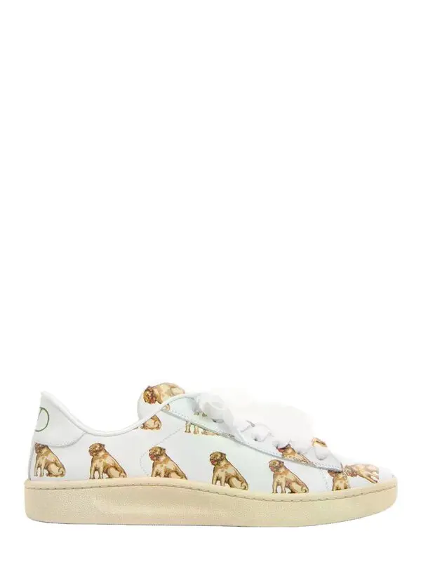Valentino Garavani Royco Sneakers With Petit Charles Pattern - White