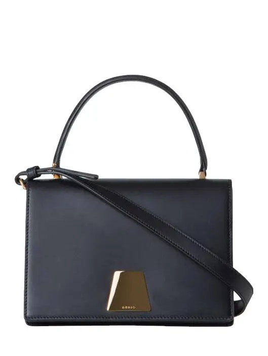 Akris Alice Top Handle Bag - Black