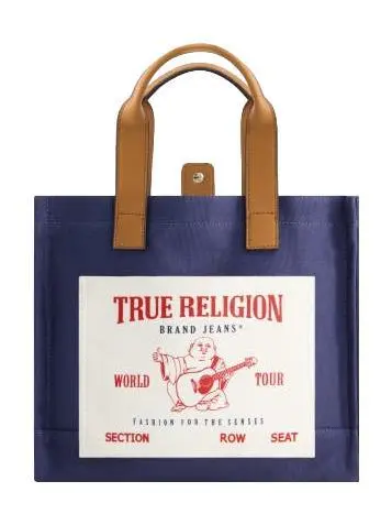 True Religion Buddha Pocket Tote - Navy