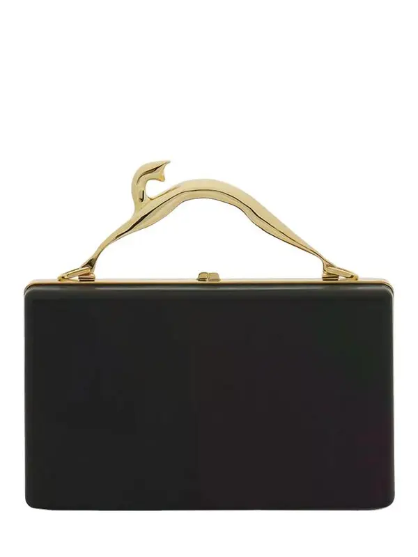 LANVIN Cat-handle Clutch - Black