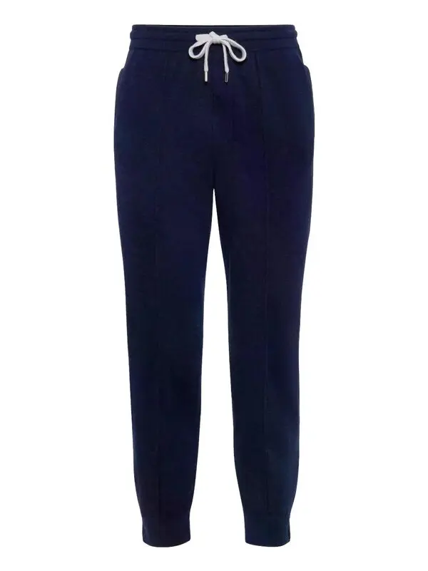 Brunello Cucinelli Cashmere Track Pants - Blue