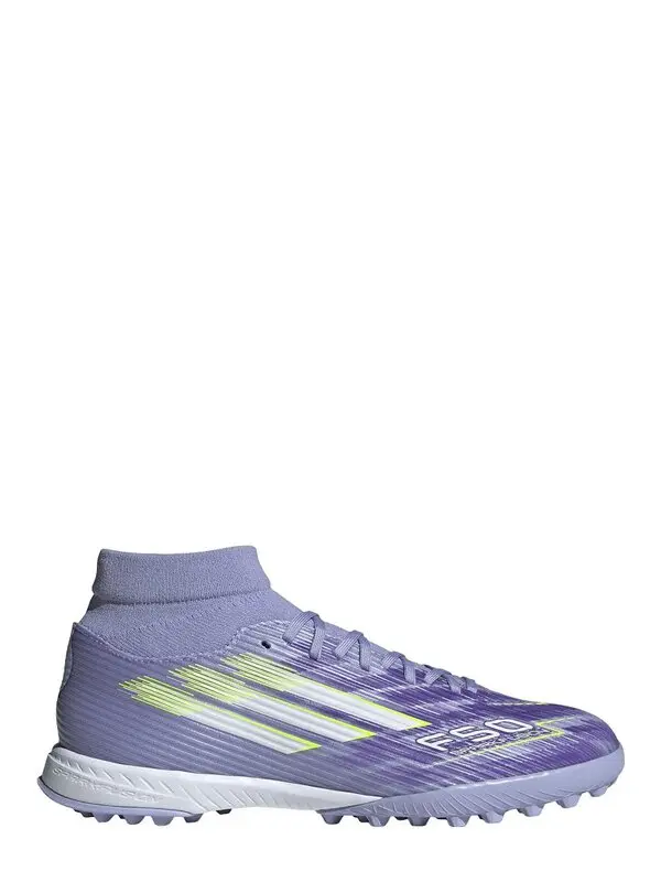 Adidas F50 League Midcut Tf Sparkfusion Radiant Blaze Pack - Violet Tone/lucid Lemon/purple Rush