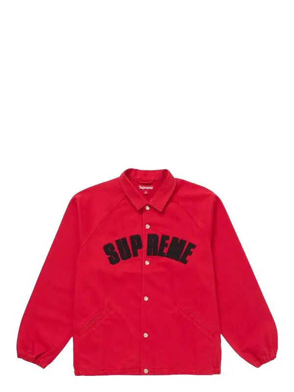 Supreme Arc Denim Coaches Jacket - Red