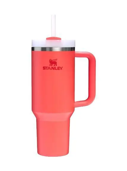 STANLEY Flowstate Quencher 40oz Tumbler - Hot Coral