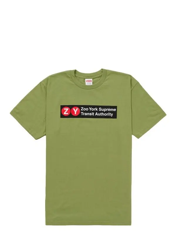 Supreme Zoo York Transit Tee Shirt - Olive