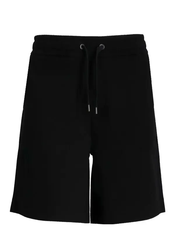 BOSS Drawstring Cotton Shorts - Black