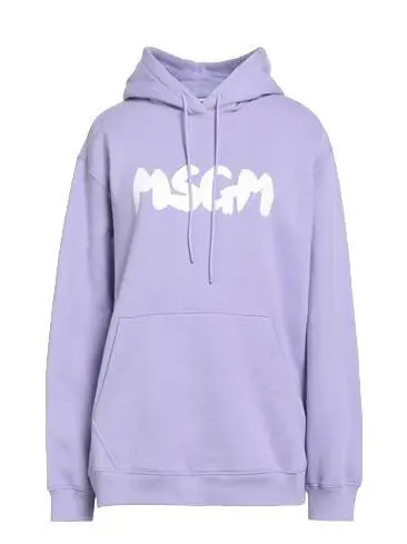 MSGM Cotton French Terry Sweatshirt - Purple