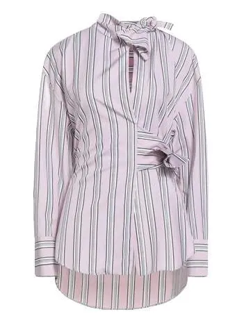 MSGM Striped Bow Blouse - Pink