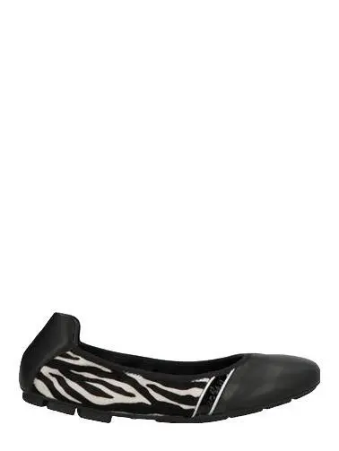 Hogan Leather Ballet Flats - Black
