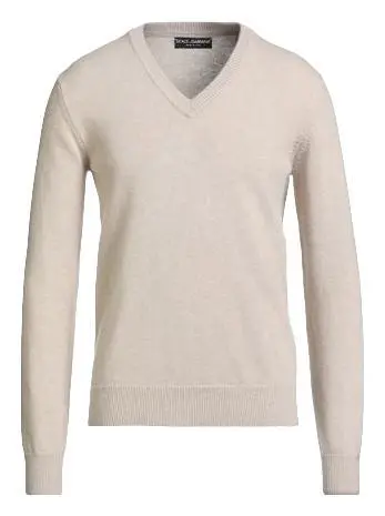 Dolce & Gabbana Sweater In Virgin Wool And Cashmere - Beige