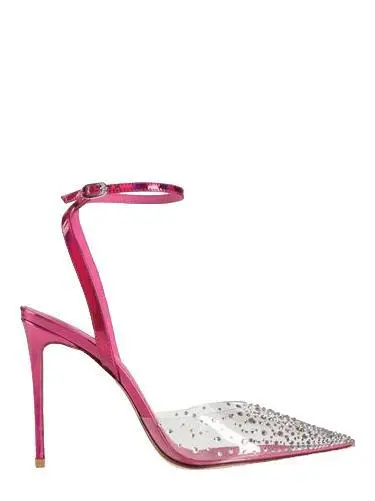 LE SILLA Leather Pumps With Crystals - Pink