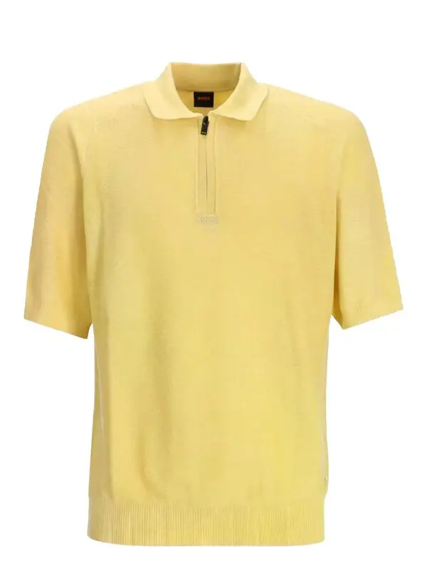 BOSS Short-sleeved Polo Shirt - Yellow
