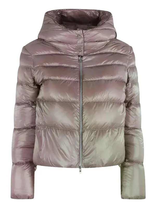 Herno Hooded Quilted Jacket - Pink