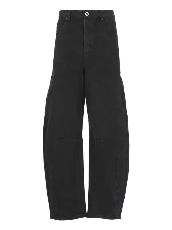 SELF-PORTRAIT Cotton Jeans - Black