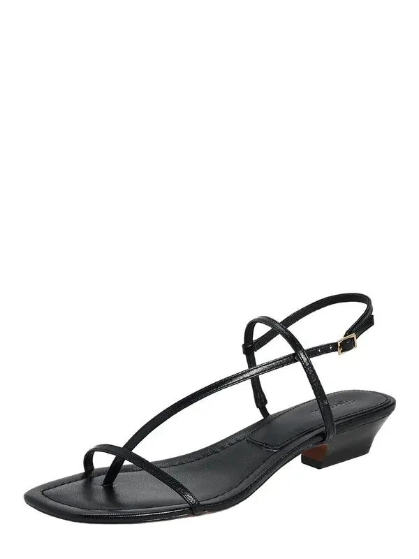 Madewell The Maycie Asymmetric T-strap Sandal - True Black