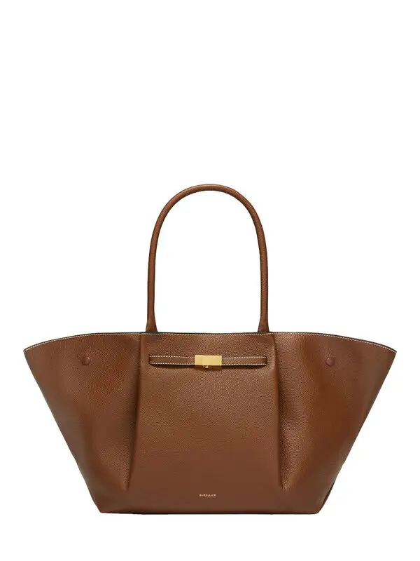 DEMELLIER Grained Leather Tote - Tan