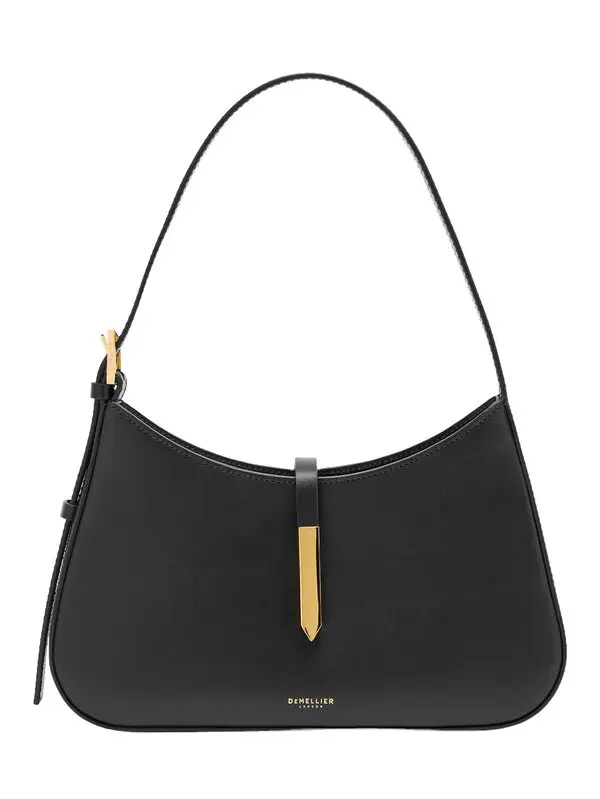 DEMELLIER Tokyo Leather Shoulder Bag - Black