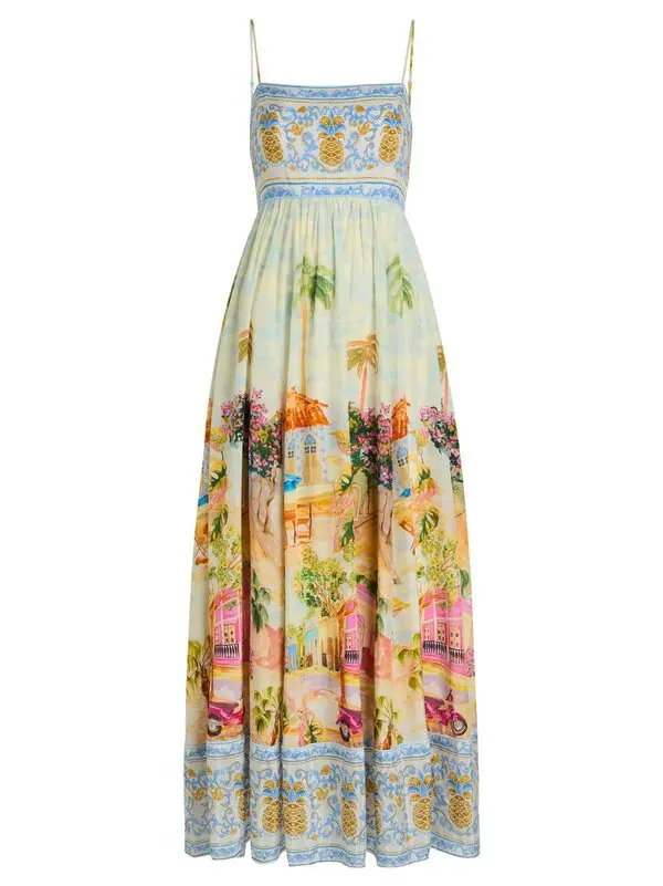 Farm Rio Aracati Printed Maxi Dress - Multicoloured