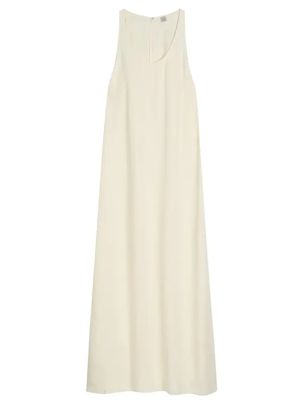 TOTÊME Woven Midi Dress - Beige