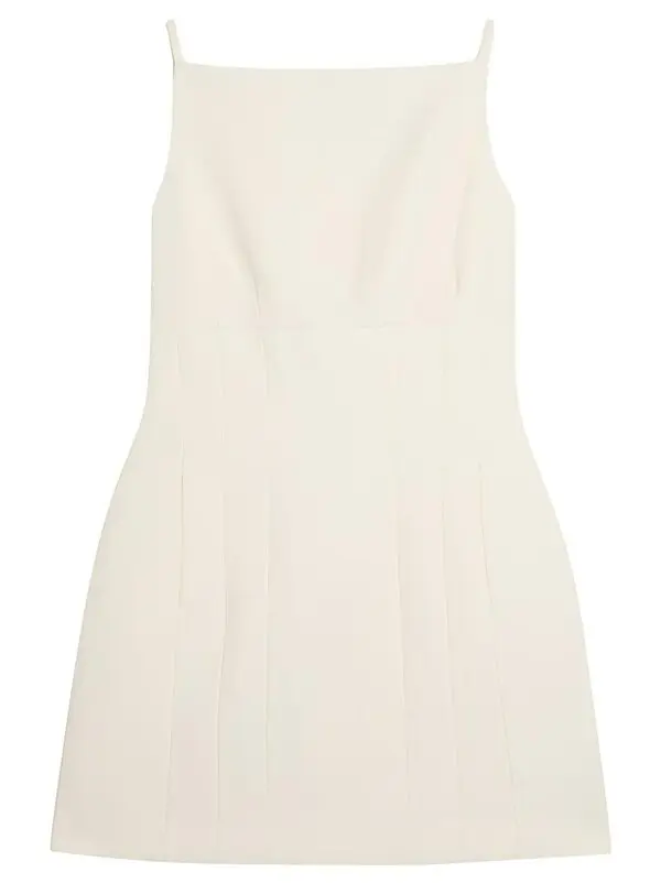 Roland Mouret Light Crepe Strap Mini Dress - Cream