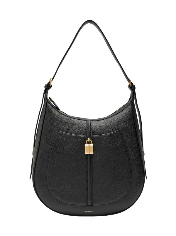 DEMELLIER Siena Grained Leather Tote - Black