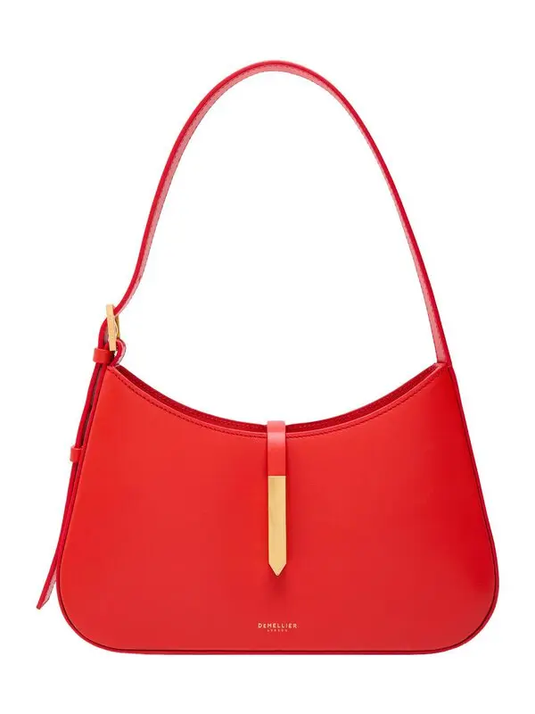 DEMELLIER Tokyo Leather Shoulder Bag - Red