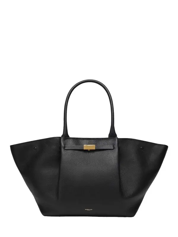 DEMELLIER Grained Leather New York Tote - Black