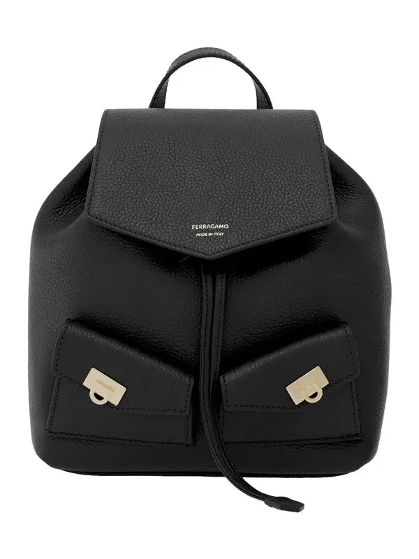 FERRAGAMO Mini Backpack - Black