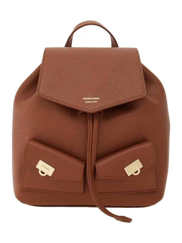 FERRAGAMO Mini Backpack - Brown