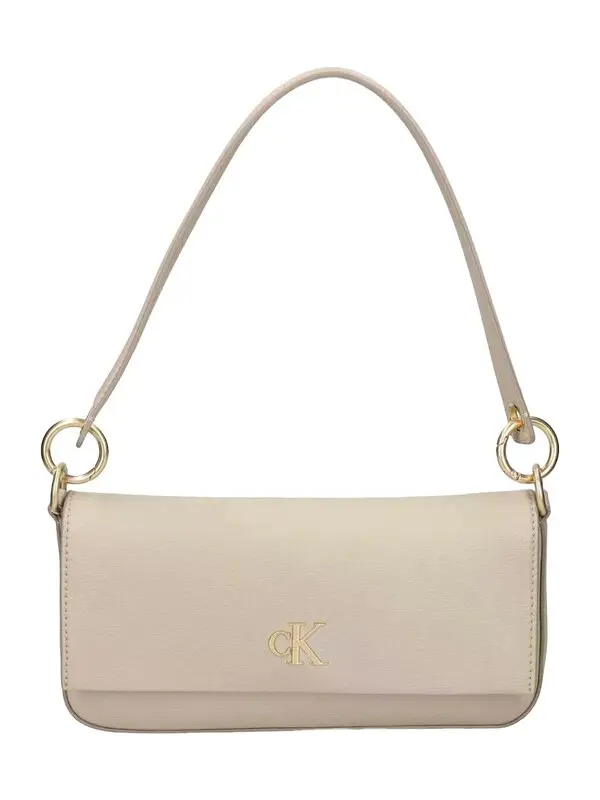 Calvin Klein Logo-plaque Top-handle Bag - Neutrals